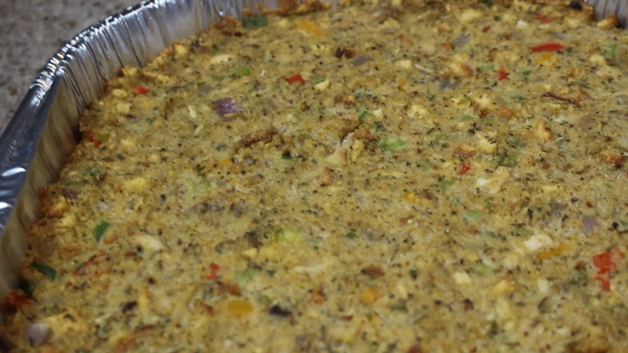 Deliciously Moist Cornbread Dressing - YouTube