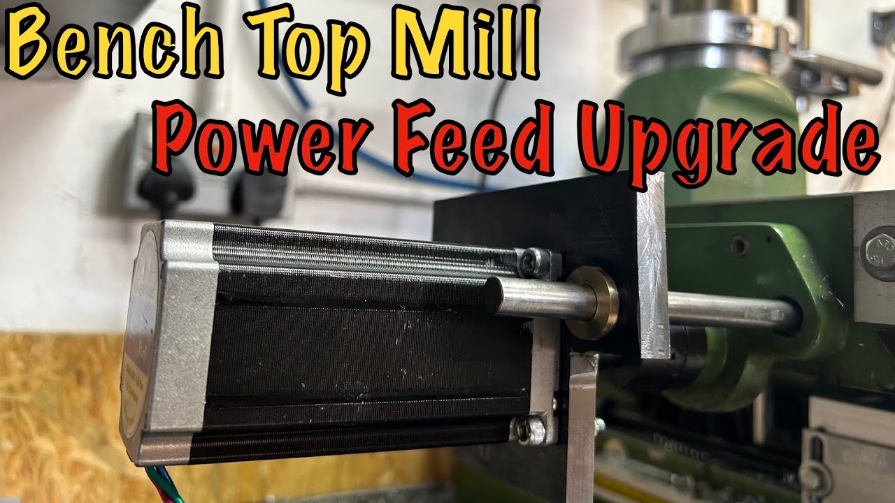 Warco Milling Machine Stepper motor power feed upgrade - YouTube