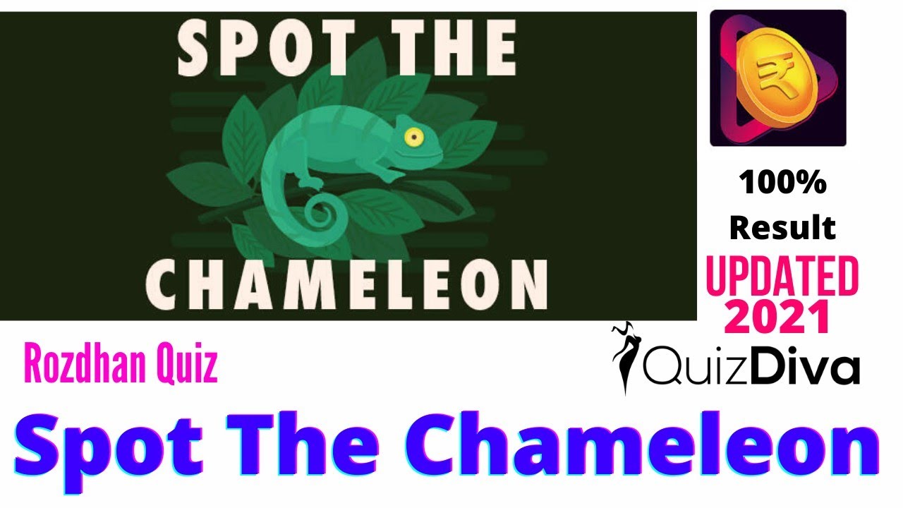 Spot The Chameleon Quiz 2024 || #Quiz Diva || #Rozdhan BRP_Quiiz - YouTube