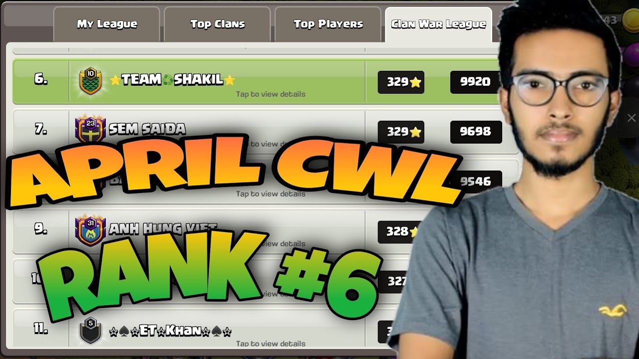 CWL Global rank #6 ⭐TEAM♻️SHAKIL⭐ | Best cwl attack | th15 attack ...