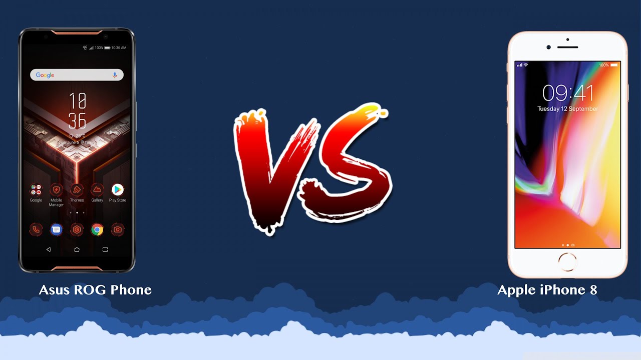 Asus ROG Phone vs Apple iPhone 8 - Phone battle! - YouTube