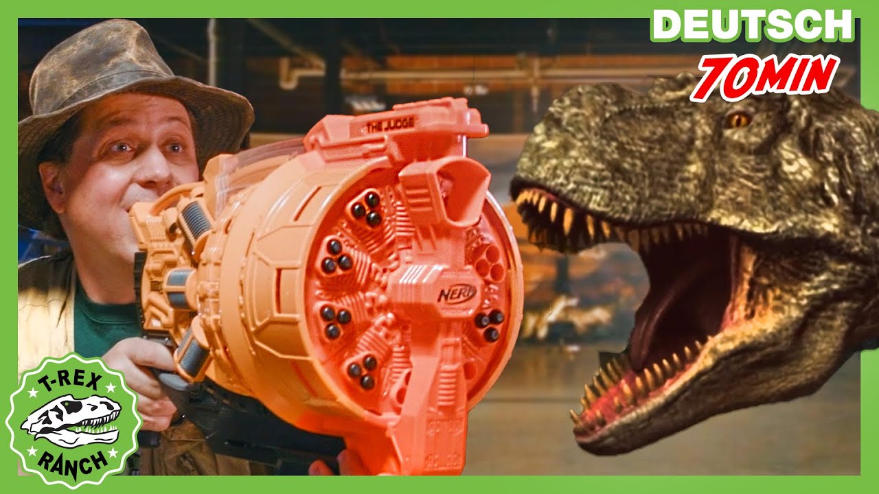 Dinosaurier-Fluchtplan! Raptors greifen Kinderspielplatz an | T-Rex ...