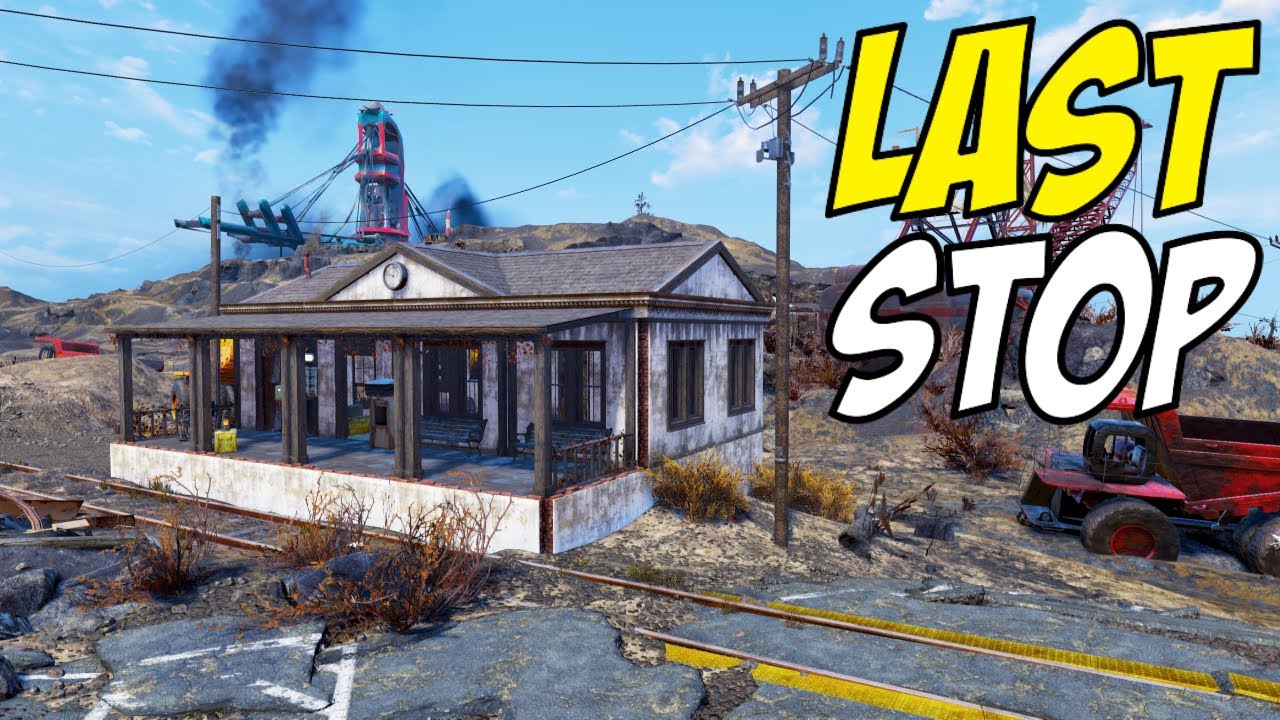 Fallout 76 CAMP Tutorial | Abandoned Immersive Train Station Build ...