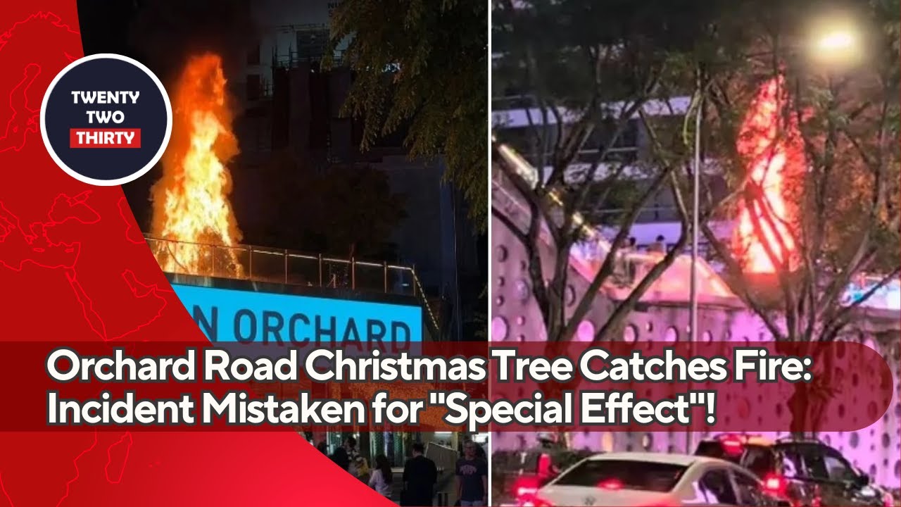 Orchard Road Christmas Tree Catches Fire: Incident Mistaken for ...