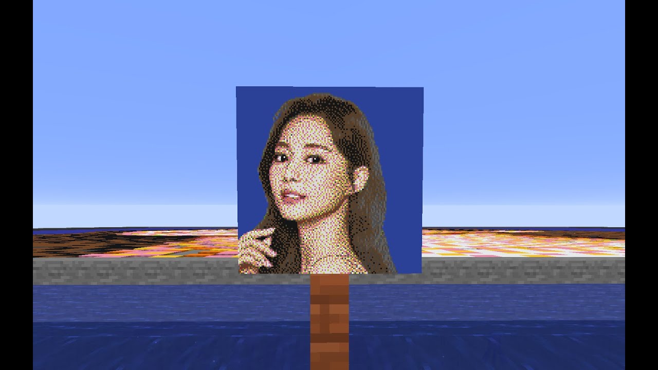 TWICE Tzuyu - Minecraft Pixel Art - YouTube