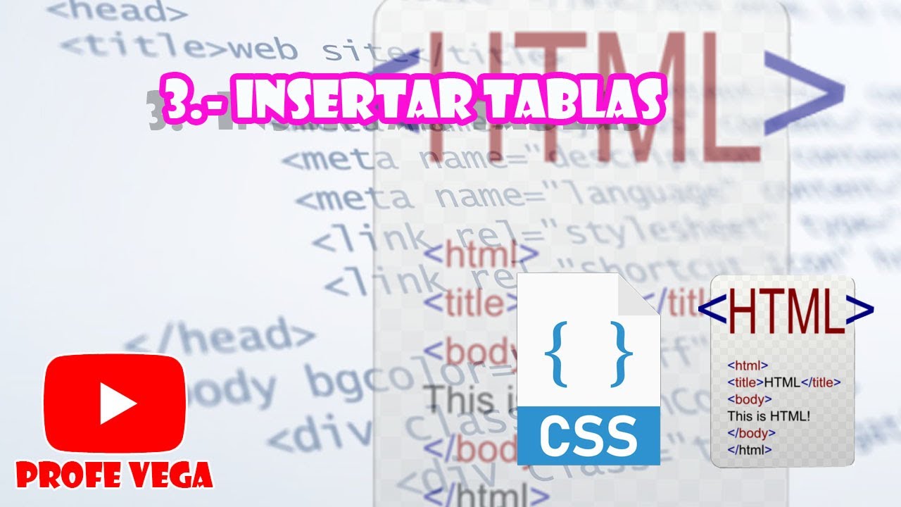 3 insertar Tablas en HTML - YouTube