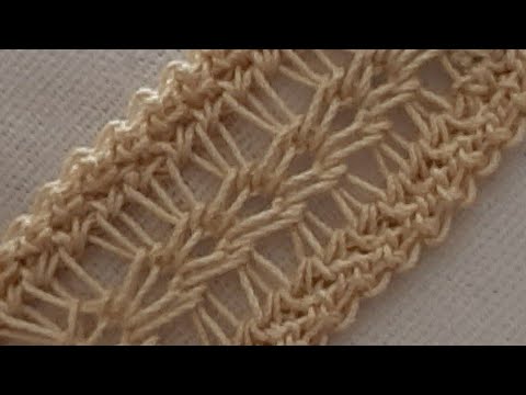 Βελονιά/Λασέ/Φύλλο/Αζούρ/Romanian point/ stitch/Tutorial#32 # ...
