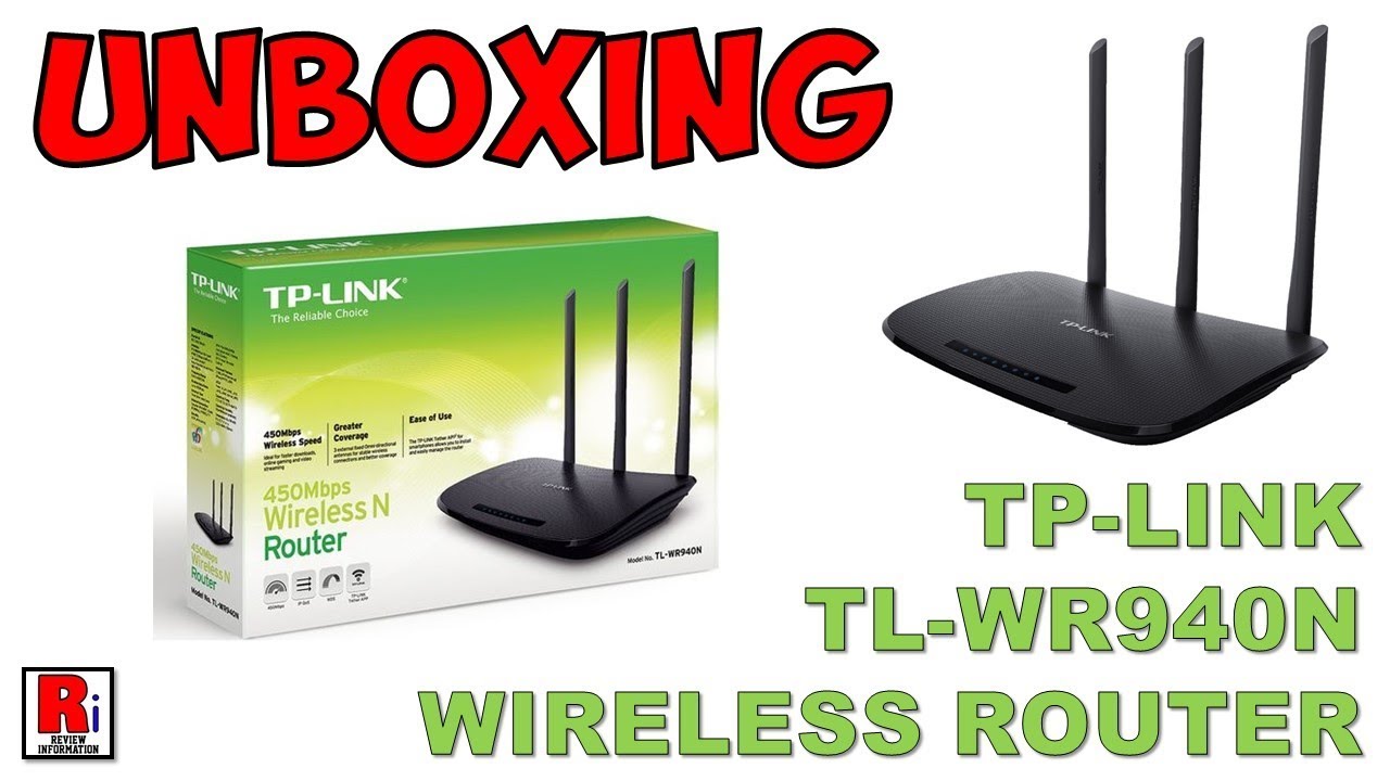 Tp-Link Tl-WR940N Wireless Router Unboxing - YouTube