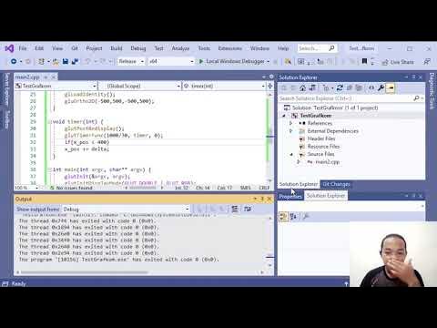 MEMBUAT ANIMASI SEDERHANA MENGGUNAKAN VISUAL STUDIO 2019 DAN FREEGLUT - YouTube