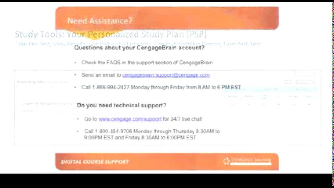 Getting Started with CengageNOW - YouTube