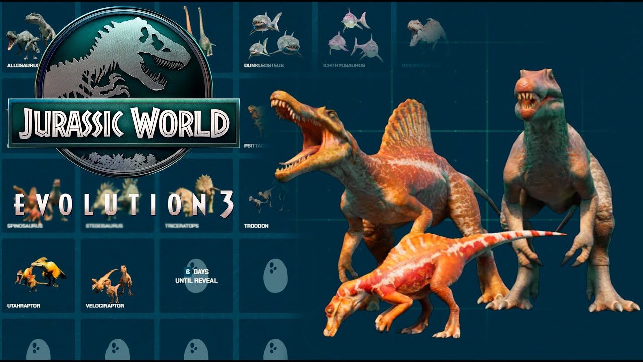 Baby Spino, Male Raptor and More | Jurassic World Evolution 3 - YouTube