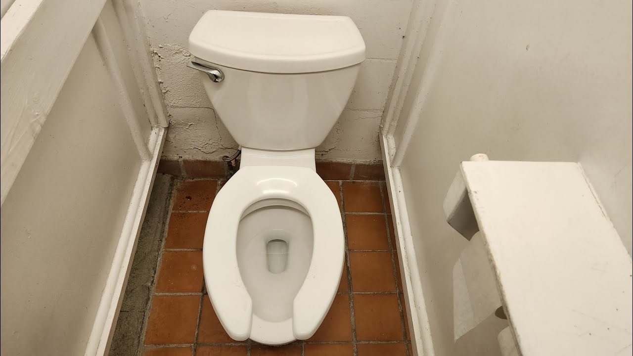 Older American Standard Cadet 3 toilet - YouTube