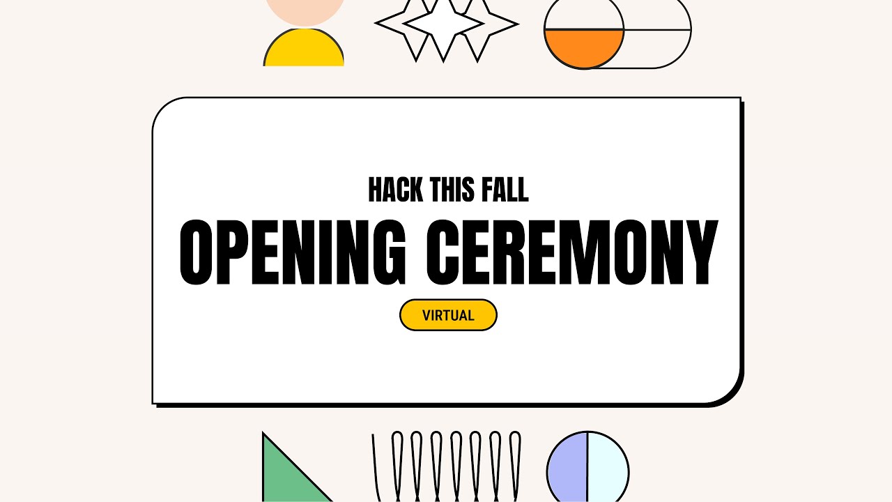 Opening Ceremony | Hack This Fall 2024 Virtual 🚀 - YouTube