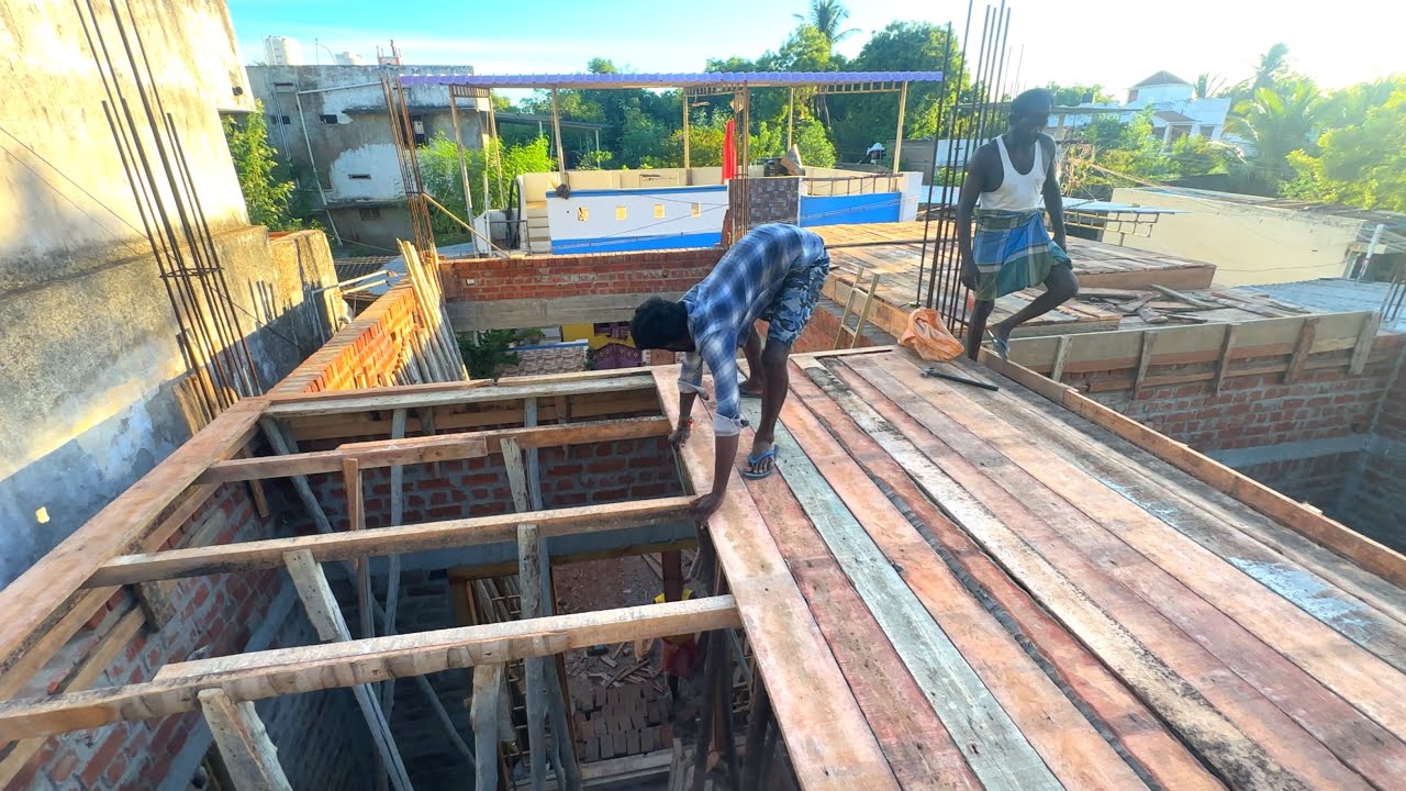 WoW Excellent! Roof Centering Techniques!-Construction of slab ...