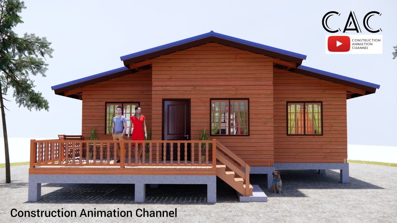 Simple Farmhouse | Tropical House | 10x8.5m | Two Bedroom - YouTube