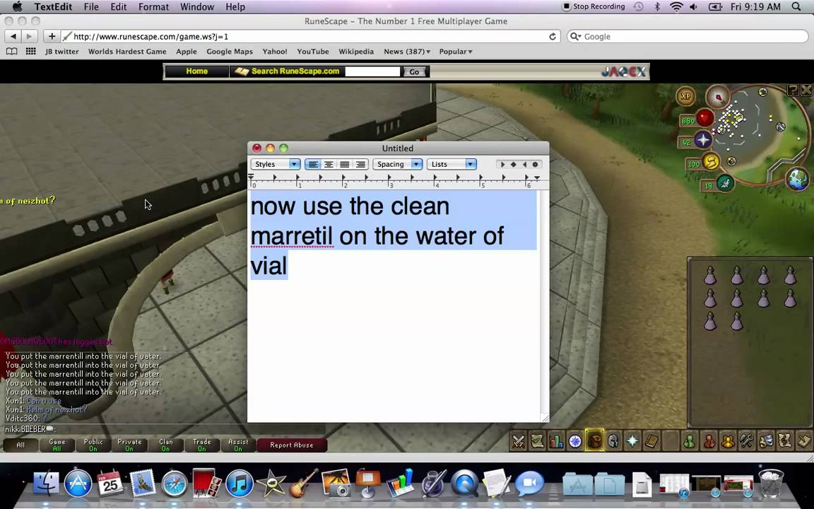 how to make anti-poison on runescape - YouTube