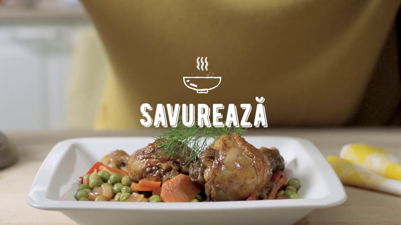 Mazare cu pui | Maggi Cub Legume - YouTube