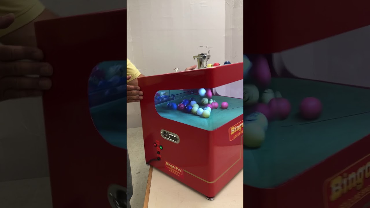 Red Gold Line Bingo Machine - YouTube