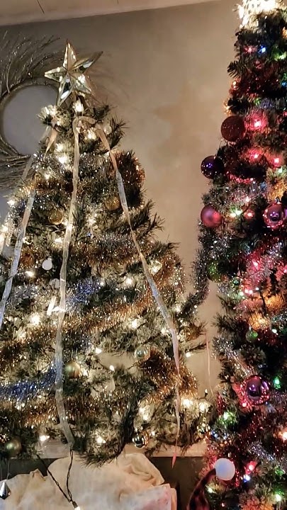 My Christmas trees! #christmas #tree #trees #cute - YouTube