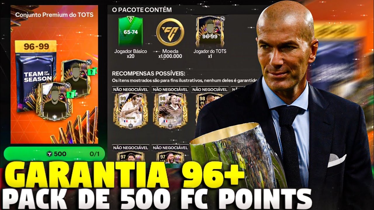 GARANTIA 96!🤡🔥 ABRINDO PACK DE 500 FC POINTS & TROCA 3 94+ FC MOBILE ...