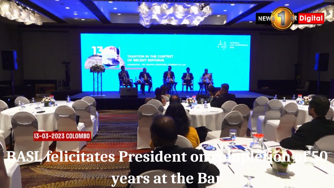 BASL felicitates President on completion of 50 years at the Bar - YouTube
