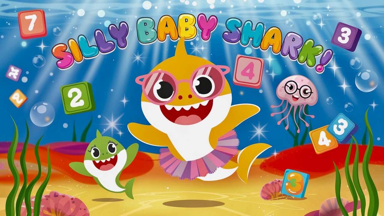 🦈😂 ”Silly Baby Shark | Funny Dance + Learning Song for Kids!” 🦈😂 ...