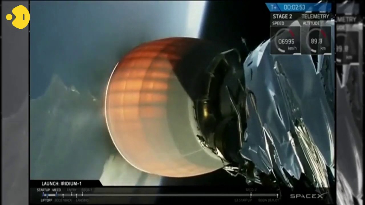 SpaceX launches 10 satellites, rocket lands back on earth - YouTube