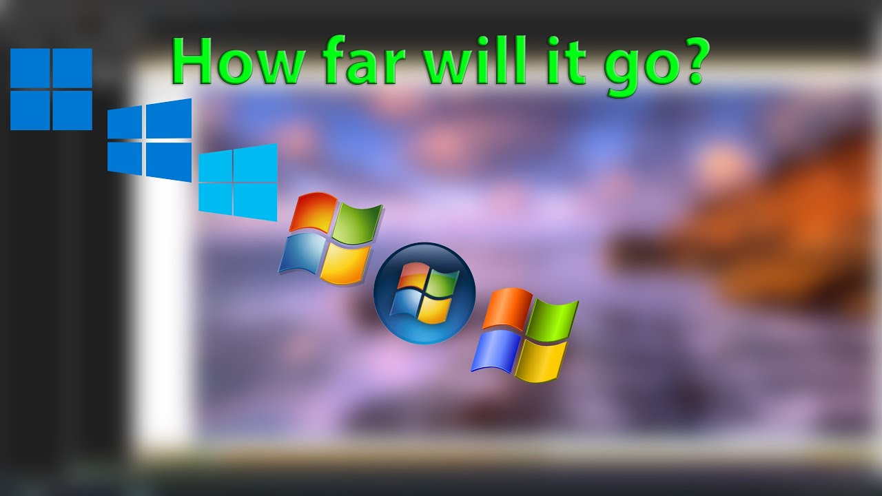 Vm ception, but the OS gets progressively older - YouTube