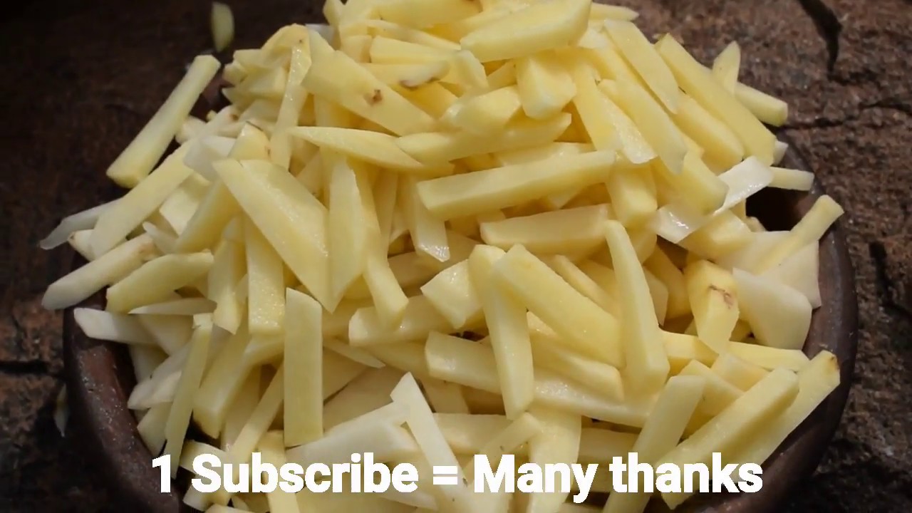 How to make spicy french fries village style. - YouTube
