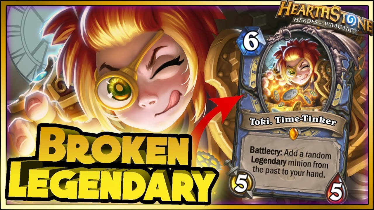 TOKI TIME TINKER WITCHWOOD BROKEN LEGENDARY!! WTF Moments - Hearthstone ...
