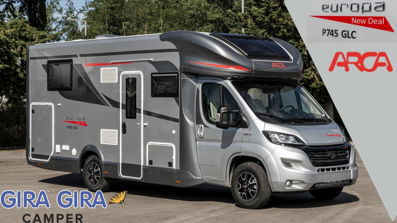 Camper SEMINTEGRALE ARCA EUROPA P 745 GLG NEW DEAL ARGENTO LETTI ...