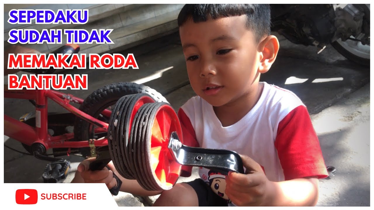 Melepas Roda Bantuan di Sepada Roda Dua - YouTube