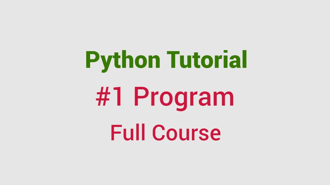 1 Python Tutorial For Beginners In Hindi Getting Started With Python 8560