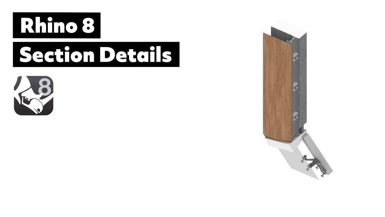 How to make a structural section details in Rhino 8 - curtain walls ...