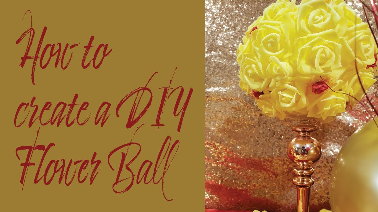 How to create a Flower Ball with Real Touch Roses 🌹 | Weddings and ...