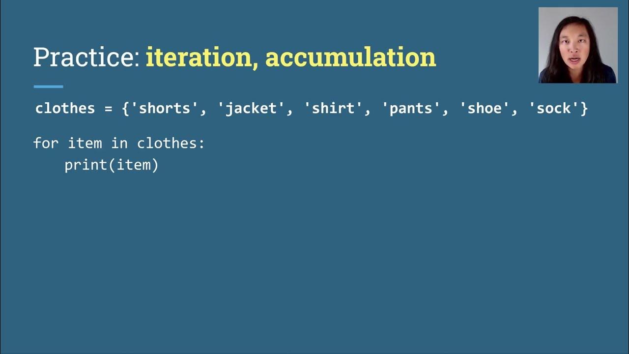 Answer: iteration, accumulation - YouTube