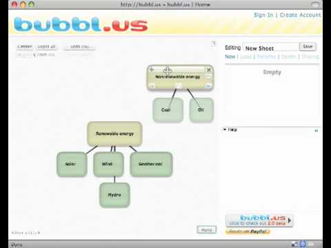 bubbl.us demo - YouTube