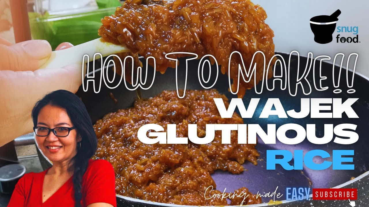 How to make Wajek | Glutinous Rice with Caramelized Sugar | Snugfood ...