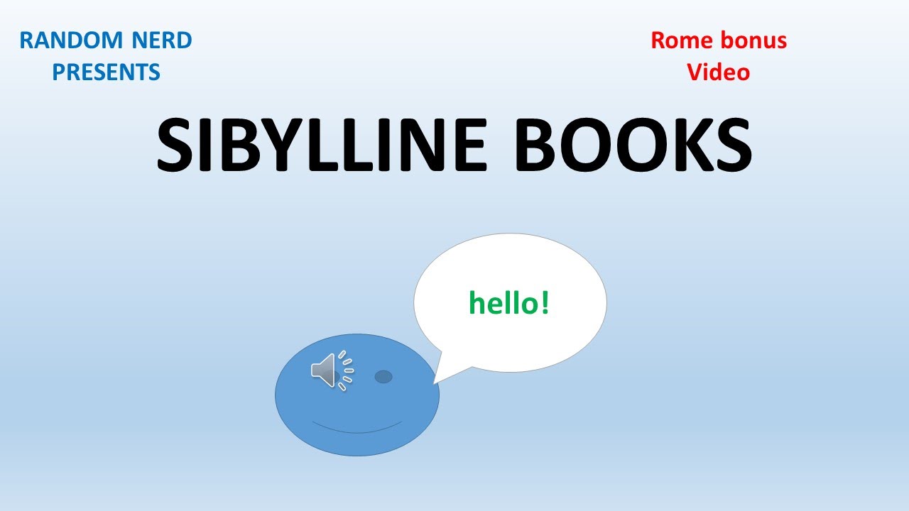 SIBYLLINE BOOKS Roman History - YouTube