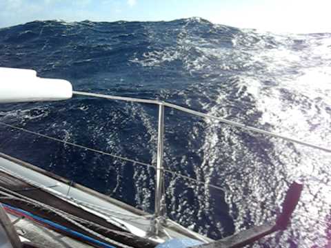 Riada II hove to. - YouTube