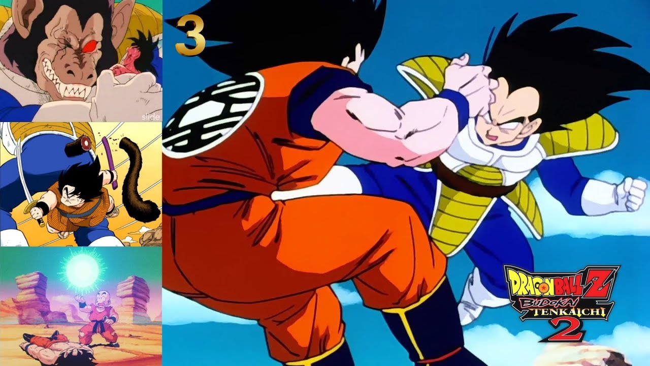 DBZ BT2 Modo Historia Parte 3° Saga Saiyajin Parte 3 - YouTube