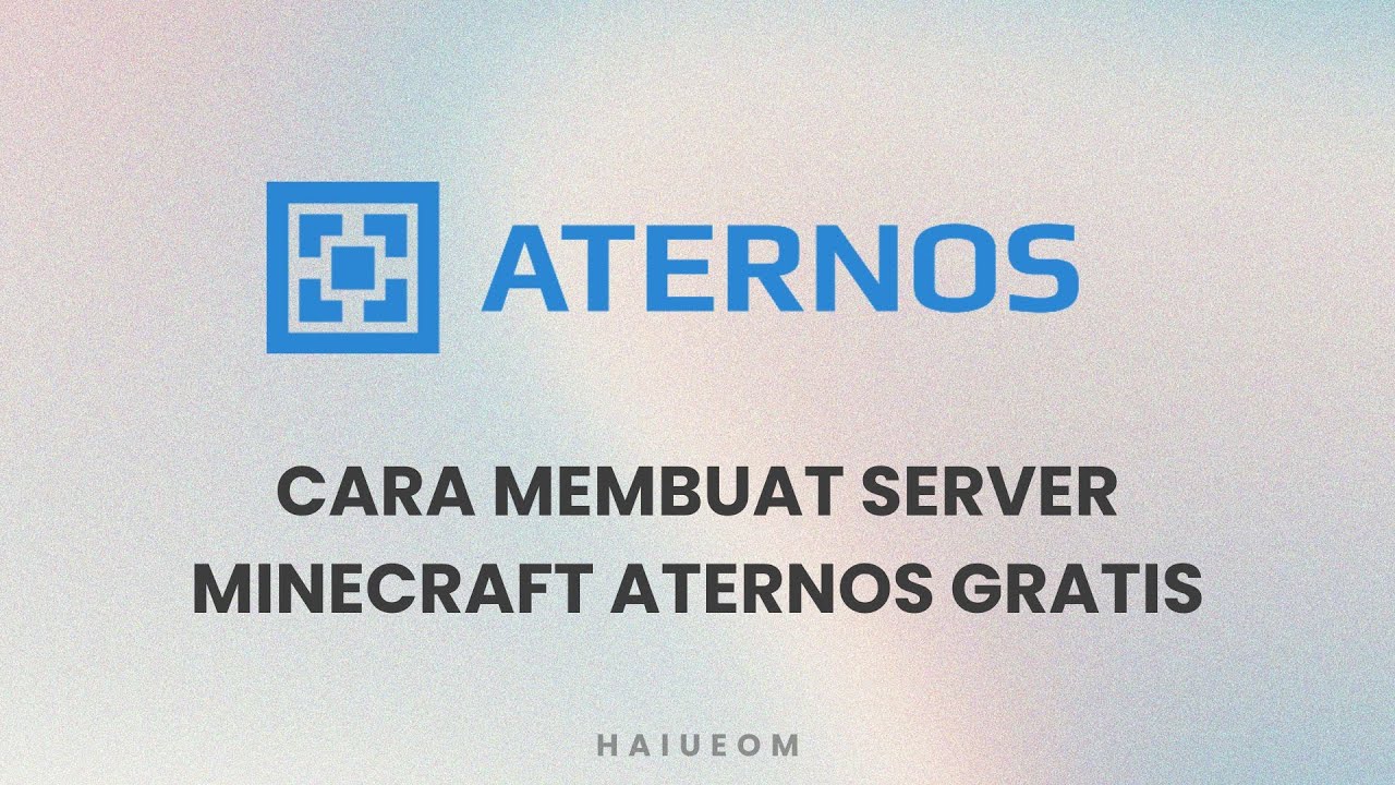 Tutorial Membuat Server Minecraft Gratis dengan Aternos (100% Gratis ...