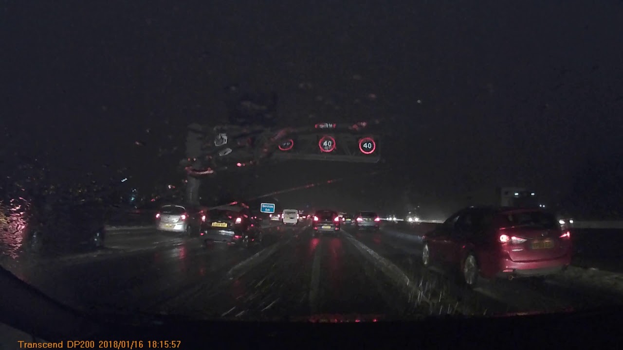 M1 Junction 41 to 40 Today - YouTube