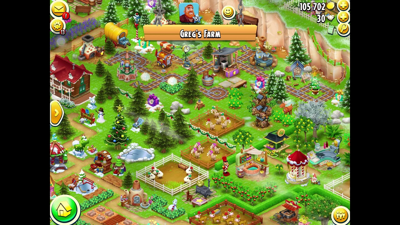 Hay day // Opening Greg’s Christmas Gift Day 3 #hayday #gameplay - YouTube
