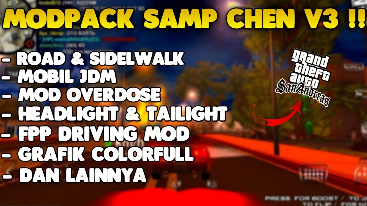 SHARE MODPACK SAMP CHEN RINGAN V3 & MOBIL JDM!! GTA SAMP ANDROID / PC ...