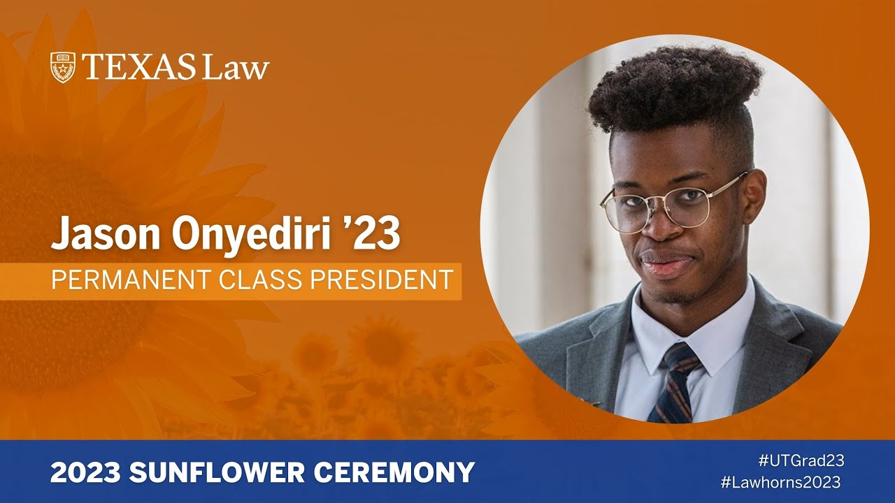 Sunflower Ceremony 2023 – Jason Onyediri Delivers Student Address - YouTube