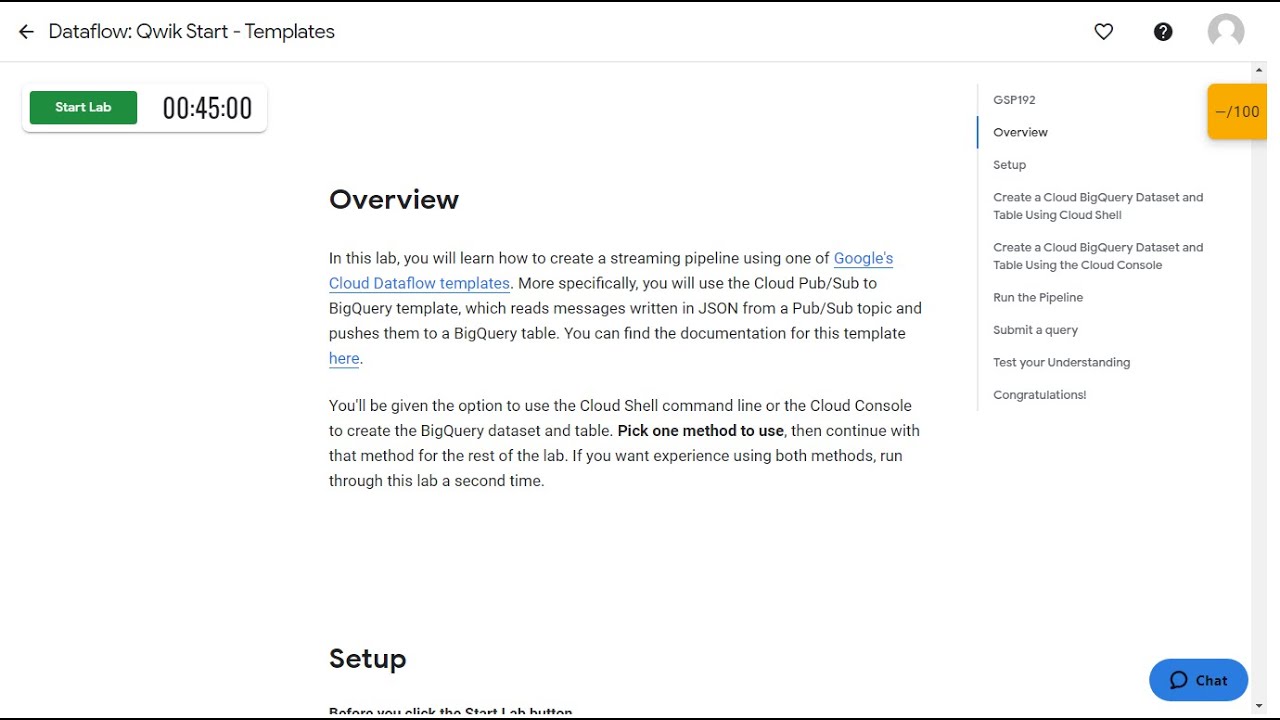 Dataflow Qwik Start Templates Youtube