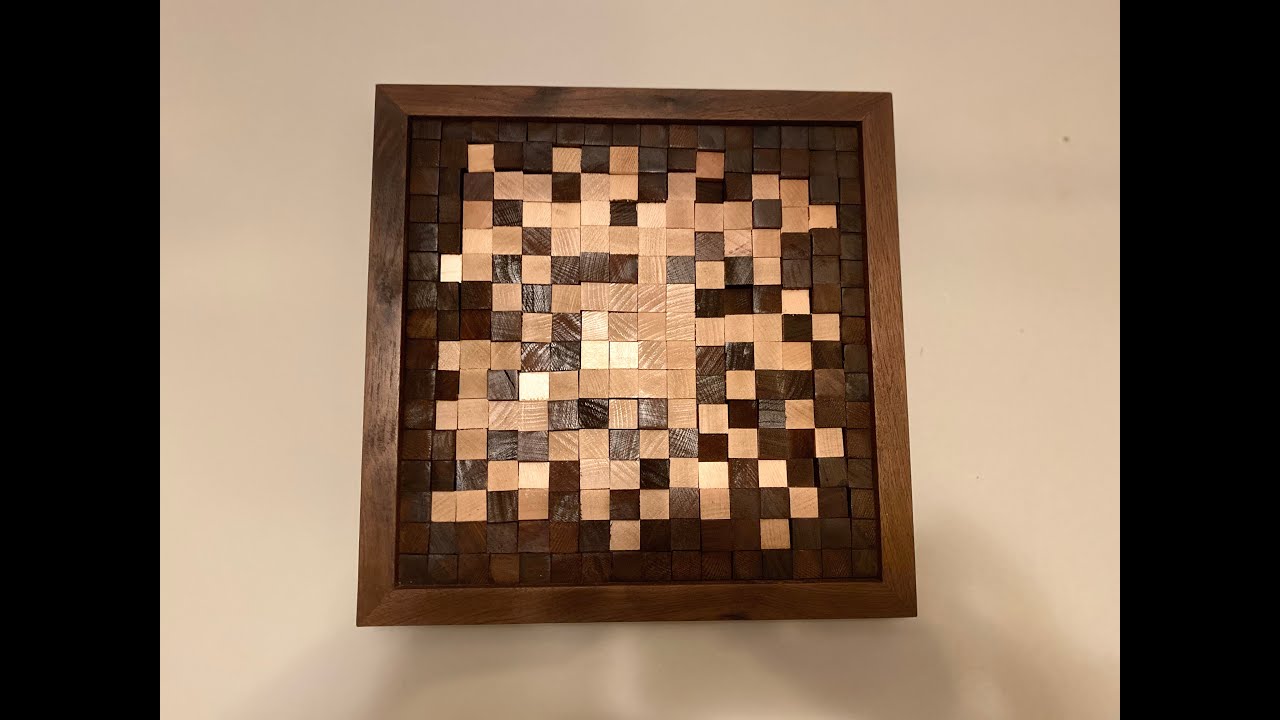 Pixels - Scrap Wood Art - YouTube