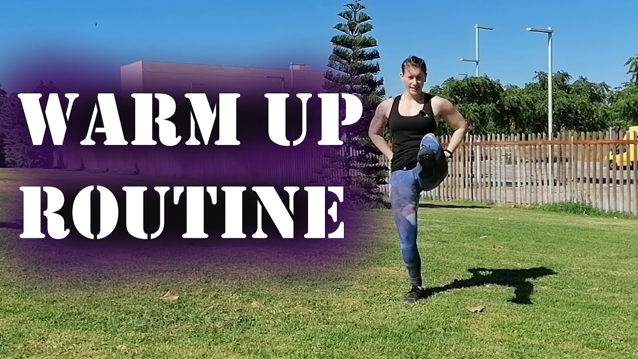 WARM UP Routine - NO Jumping - YouTube