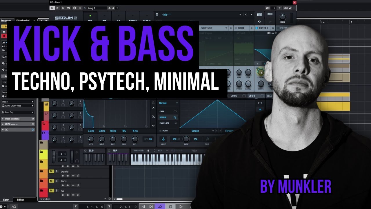KICK AND BASS 🎧🎹 By Munkler [Techno, Psytech, Minimal] - YouTube